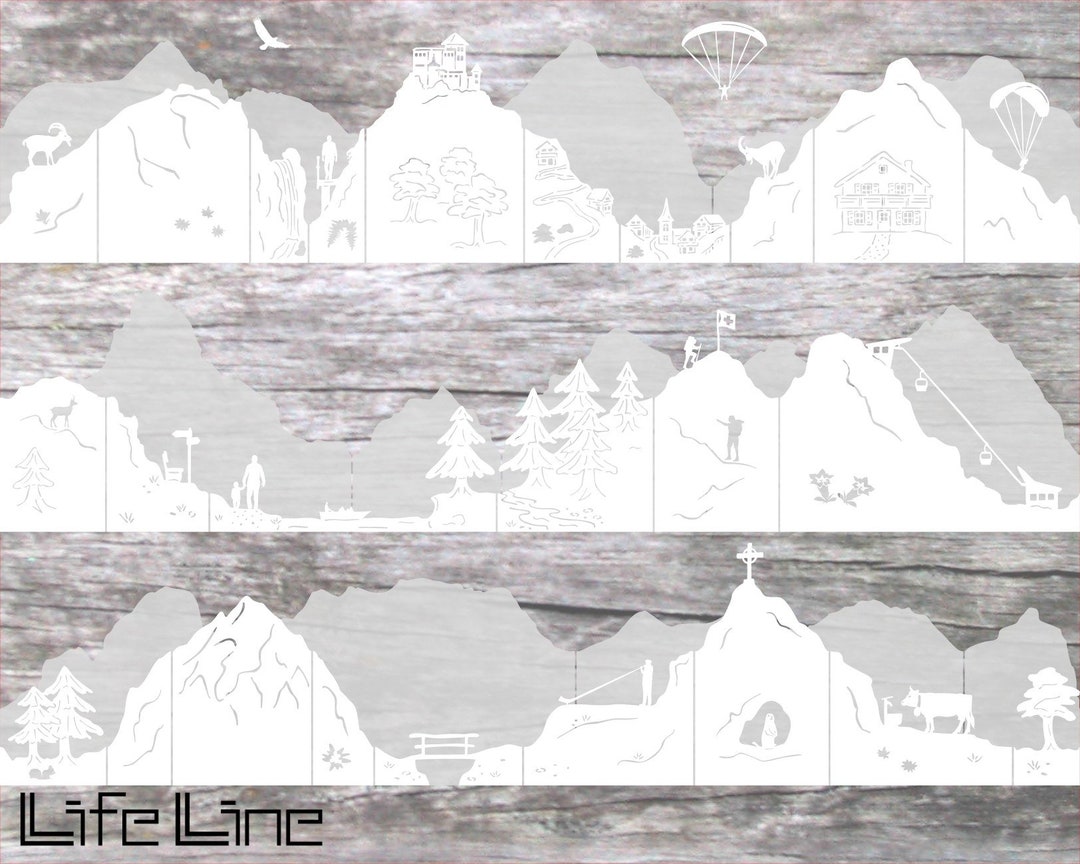 Plotterdatei IN DEN BERGEN svg dxf - Etsy.de