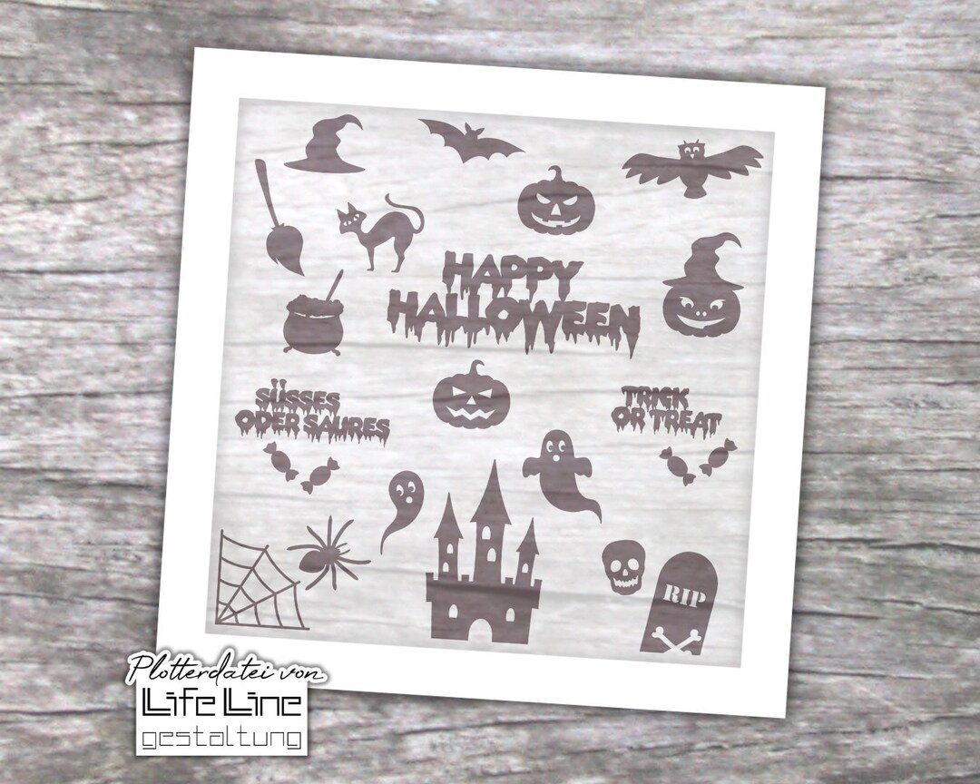Plotter File HALLOWEEN Svg + Dxf - Etsy
