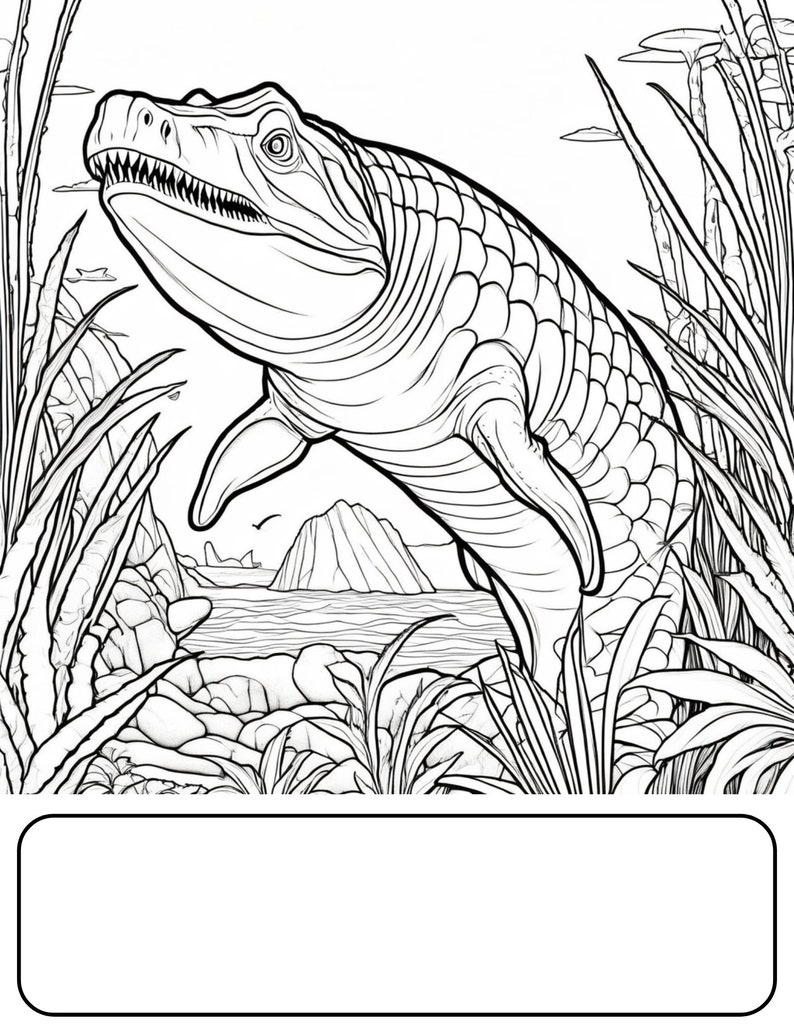 Dinosaur Coloring Pages for Children and Adults 25 Different Pages 2 ...