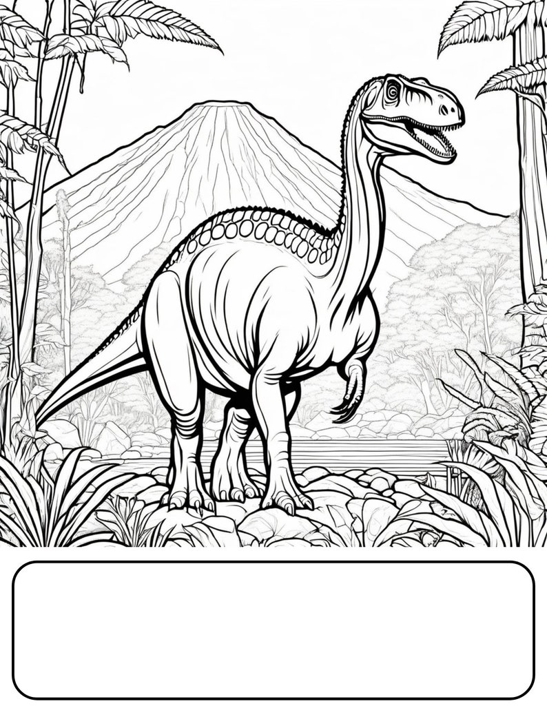 Dinosaur Coloring Pages for Children and Adults 25 Different Pages 2 ...