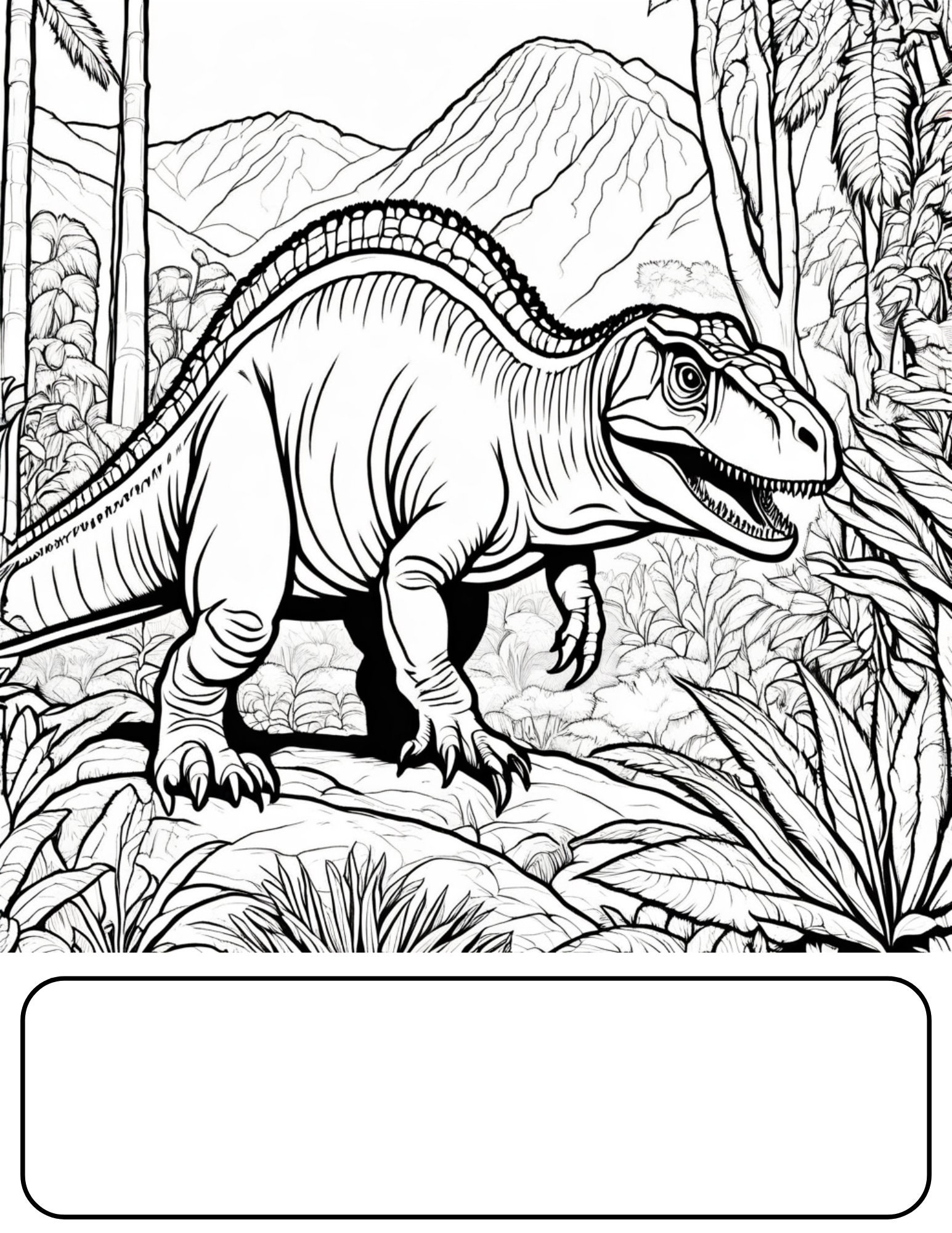 Dinosaur Coloring Pages for Children and Adults 25 Different Pages 2 ...