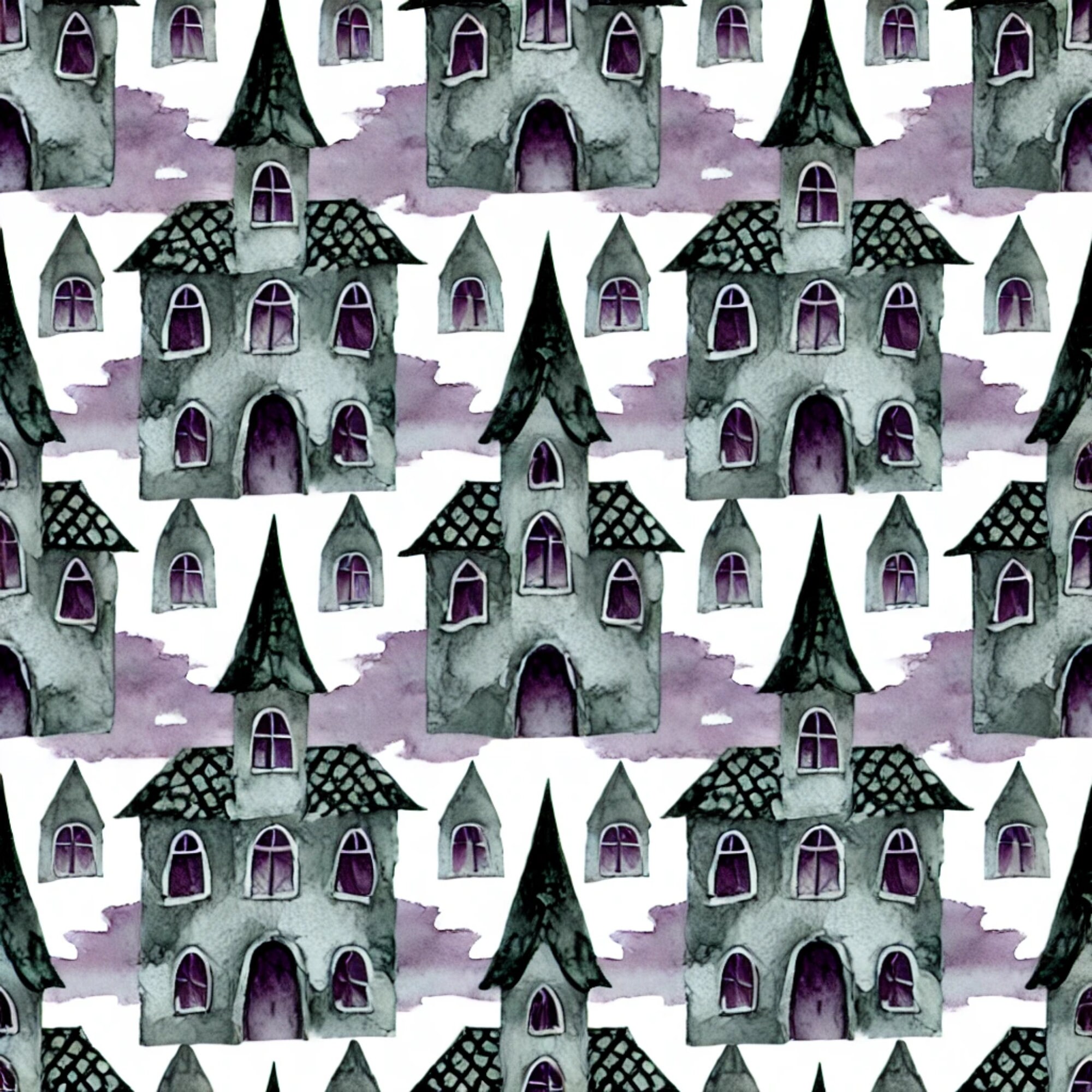Haunted House Digital Paper (35 Pieces) - Etsy