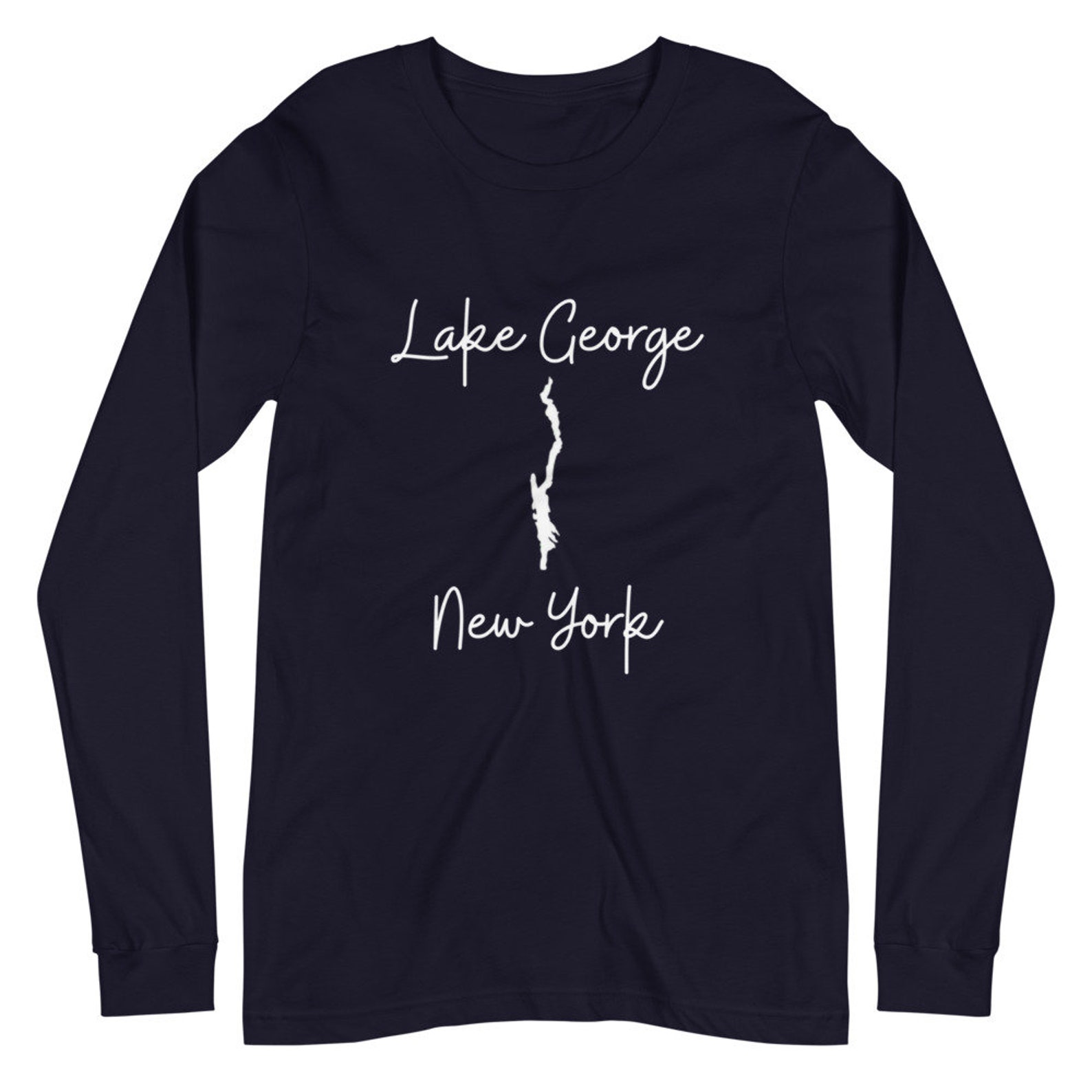 Lake George Upstate NY Long Sleeve Unisex T-shirt, Adirondacks, New ...
