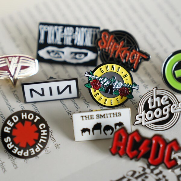 Band Pins - Etsy