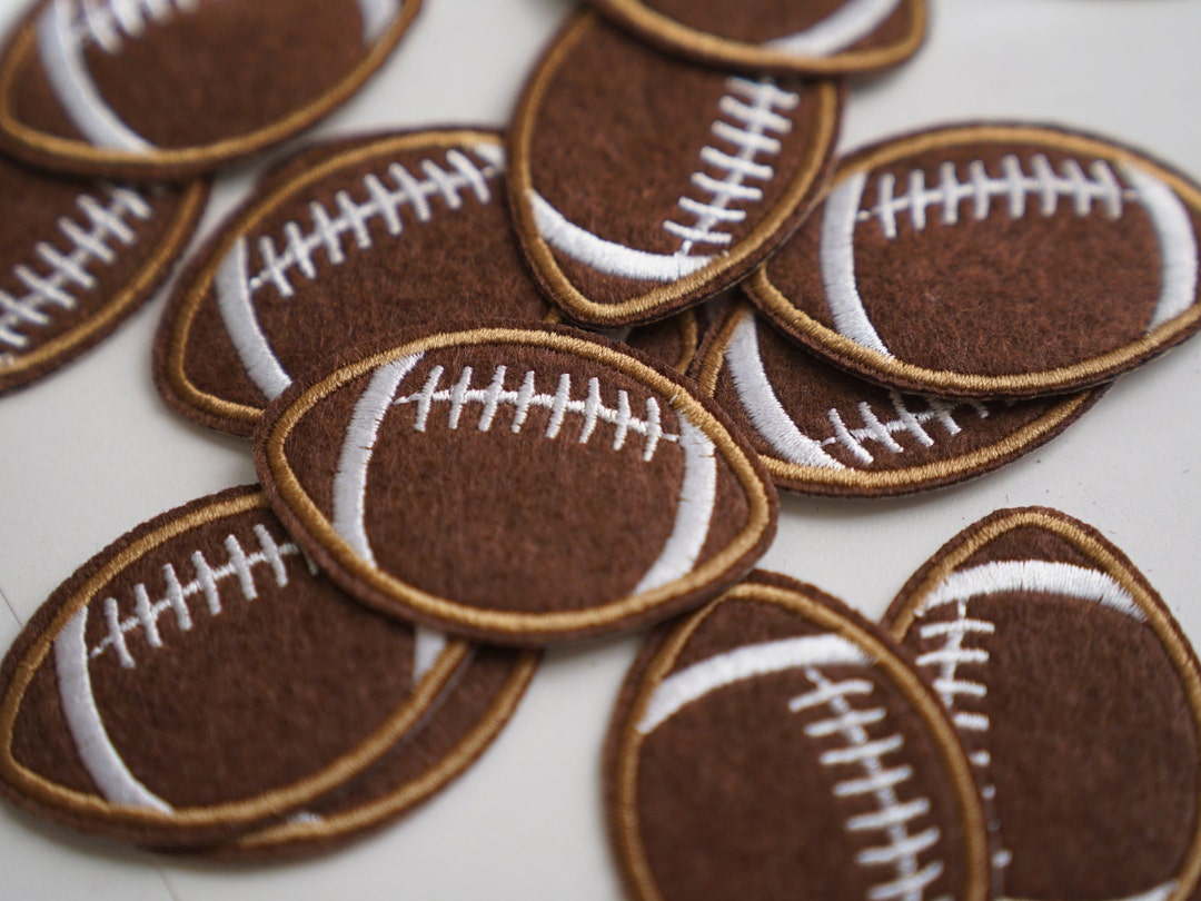 Football Iron on . Embroidered Ball . Fabric Applique . Sports Patch 2. ...