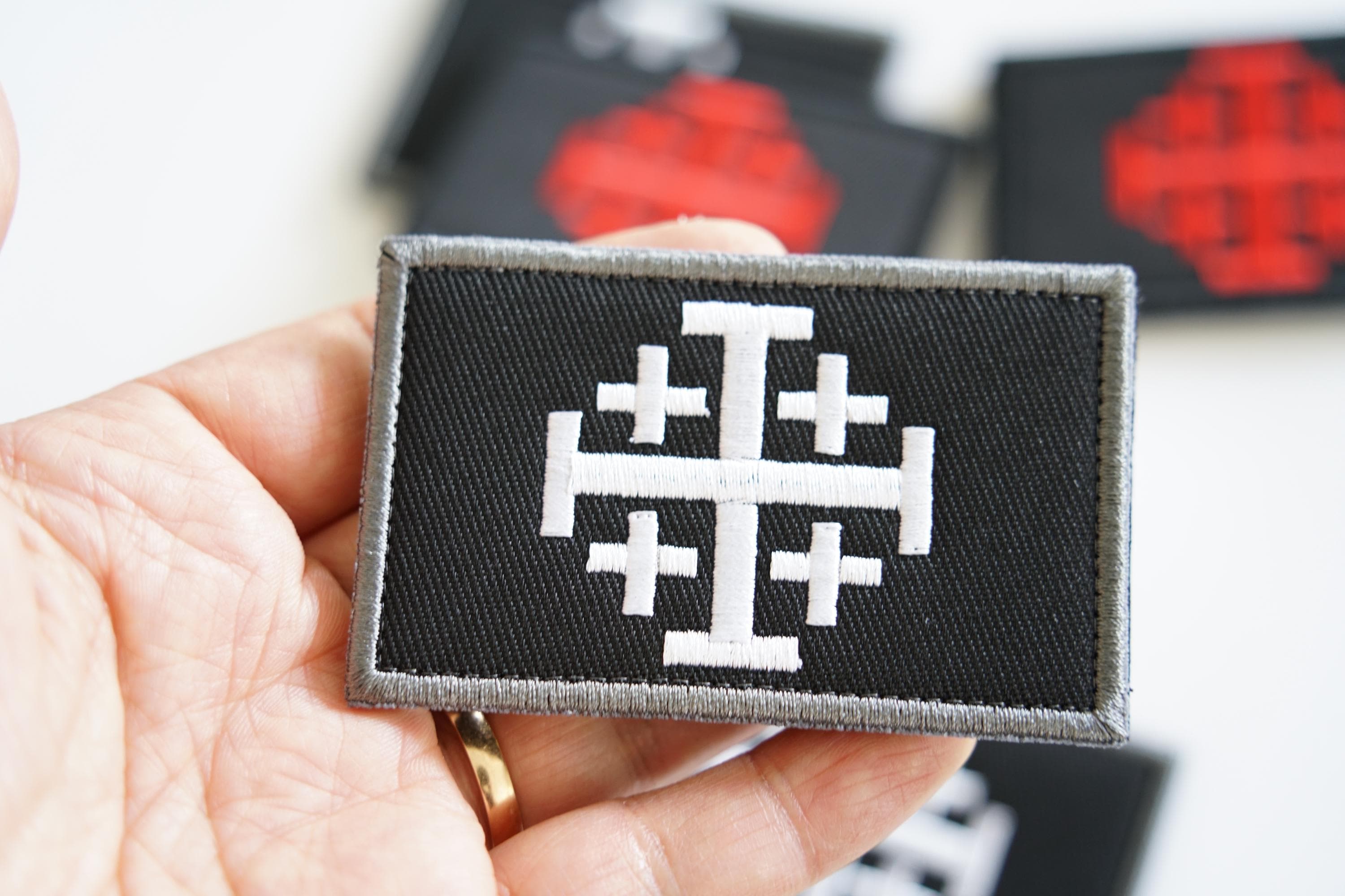 Jerusalem Cross Crusader Infidel Templar Knight Badge Embroidered Patch ...