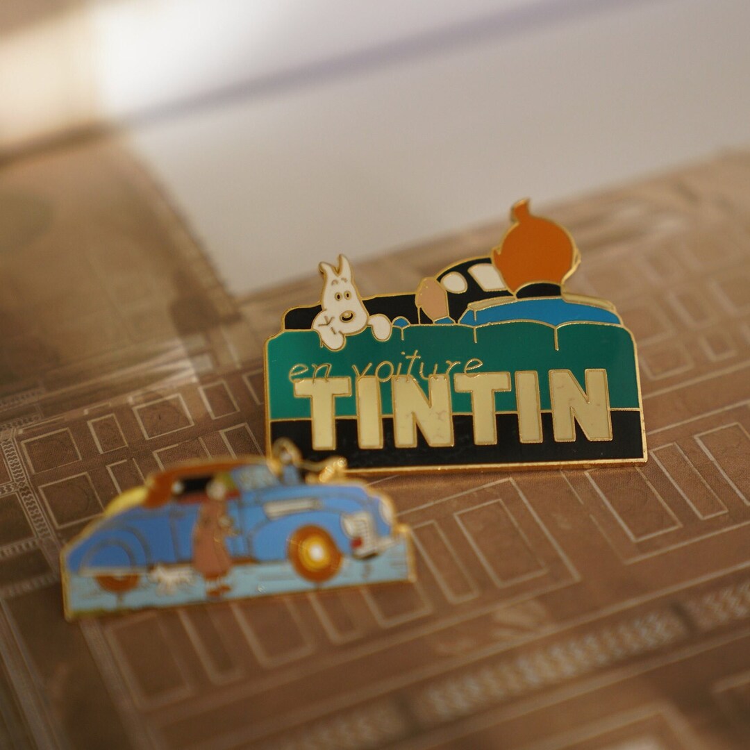 Rare Tintin Vehicle Scene Metal Pin Badges by Moulinsart Herge - Etsy