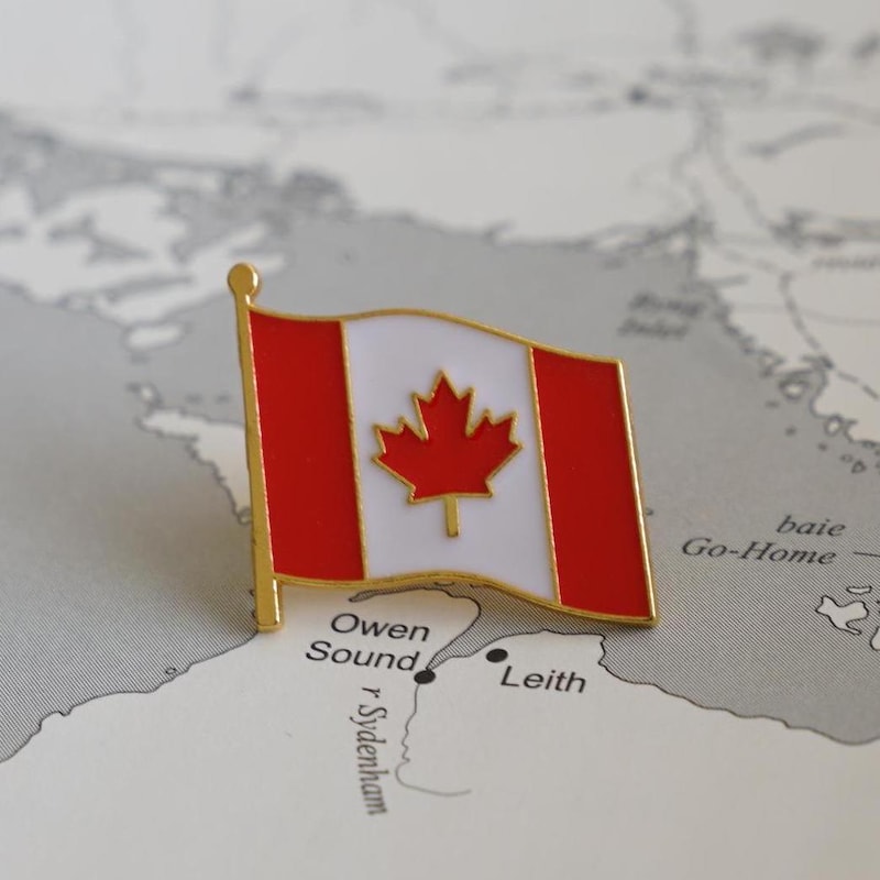 Canada Gold Pin - Etsy