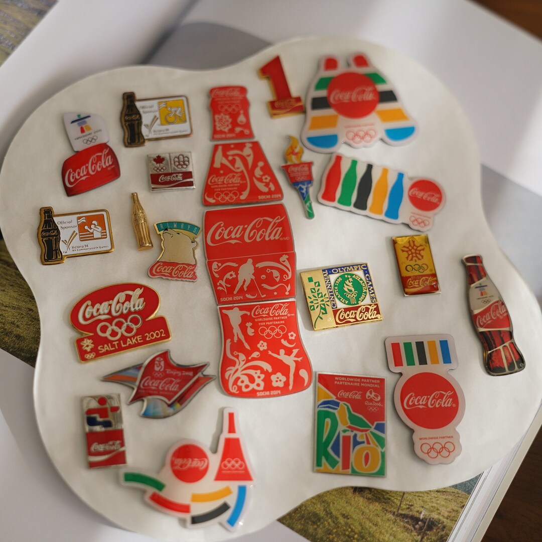 Huge Variety of Vintage Coca-cola Pins Olympic Pins Winter Olympics - Etsy
