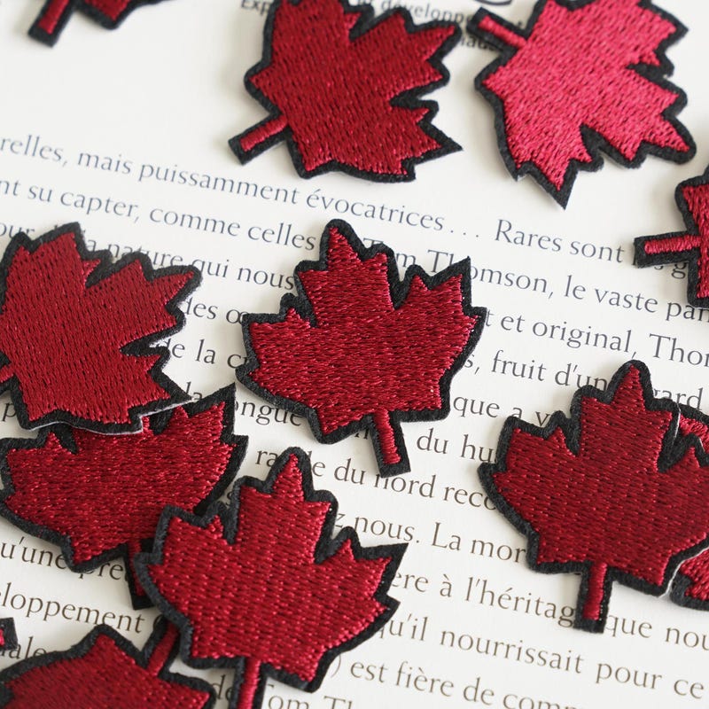 Maple Leaf Applique - Etsy Canada