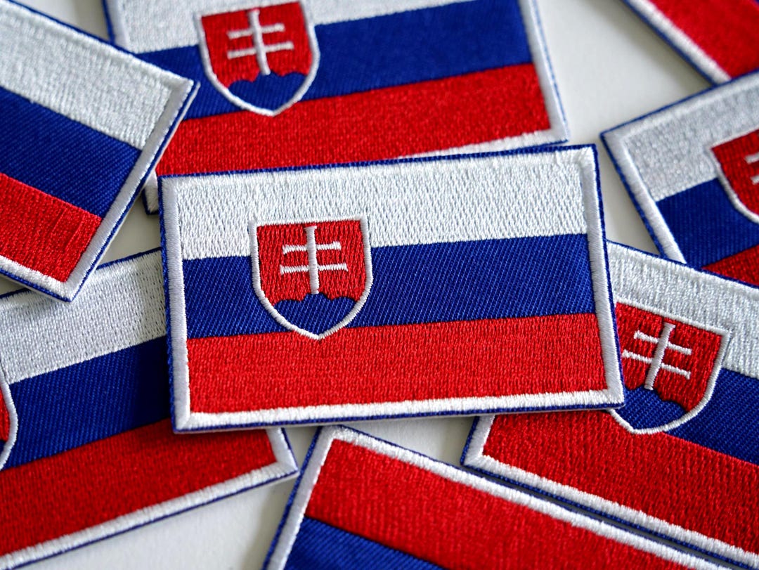 Slovakia Flag Embroidery Patch Iron on Sew on 3.25"x2.0" - Etsy