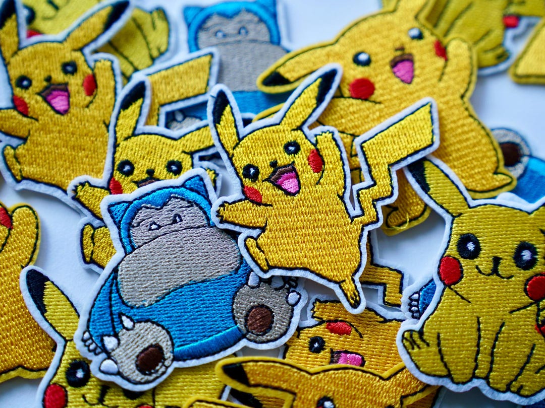 Pokemon Pokeball Character Embroidered Sew on Iron on Patch - Etsy