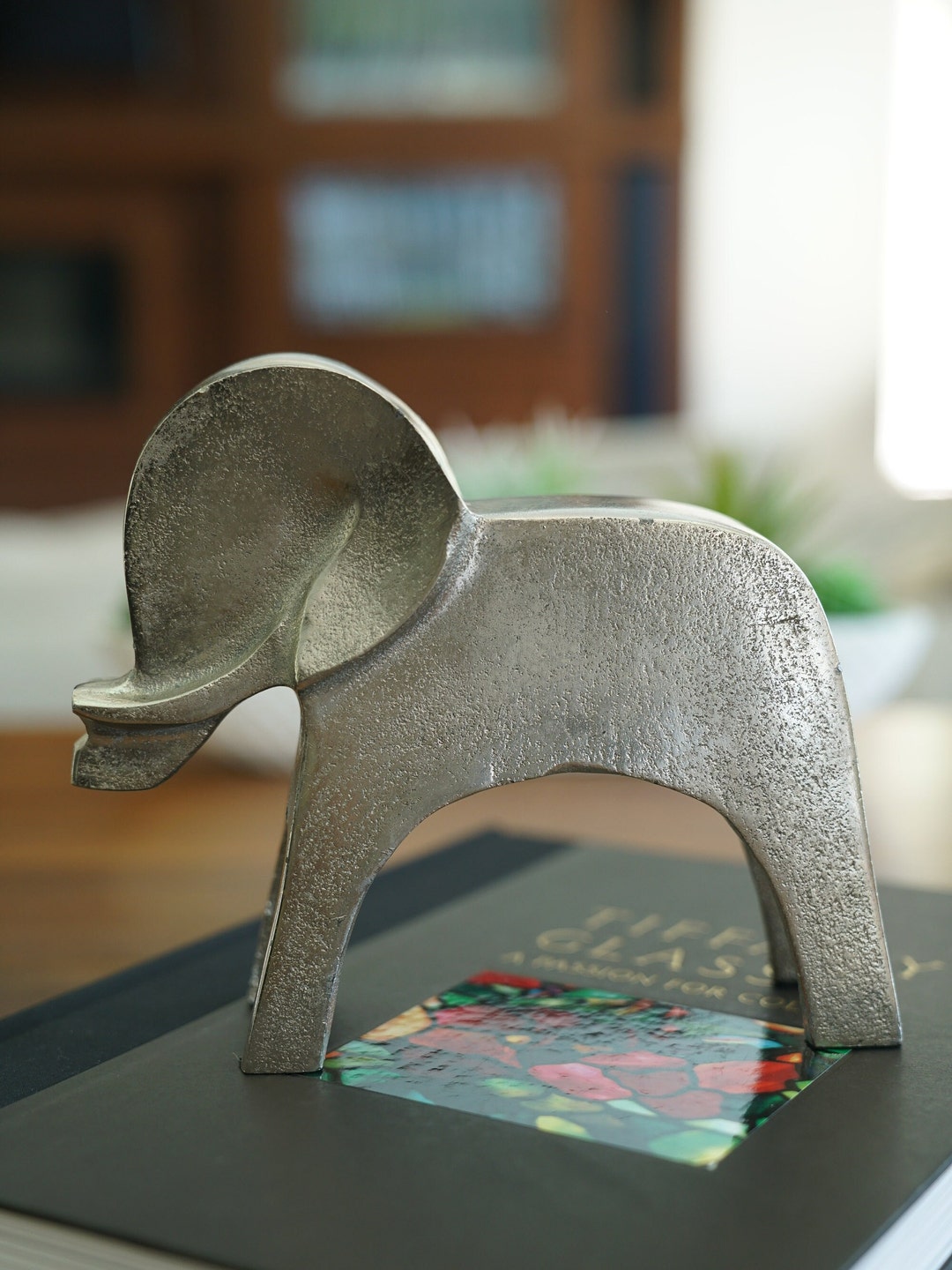 Cyan Design, Small Elephant Sculpture, Metal Silver Tone, 6“ Tall - Etsy