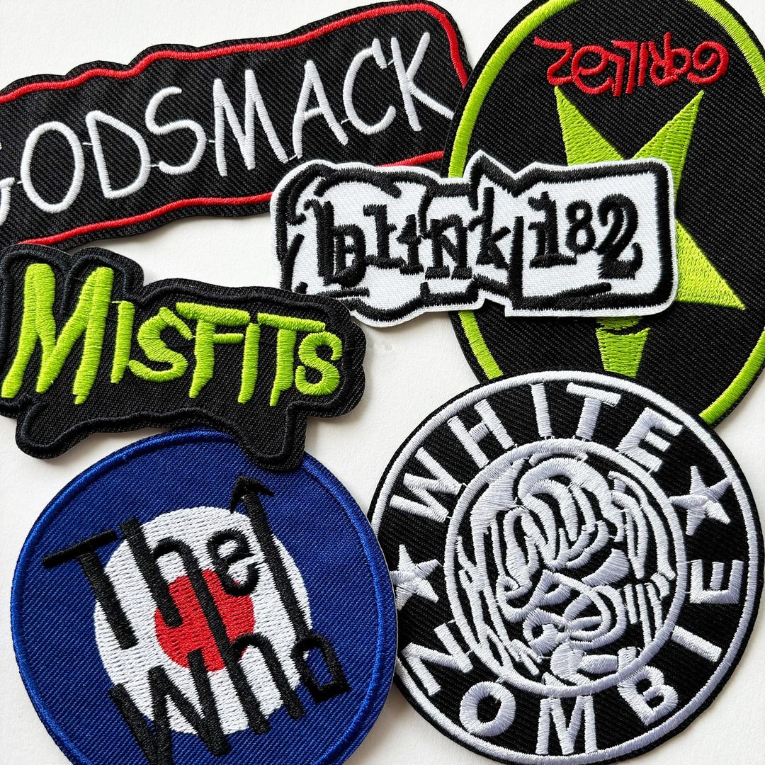 Rock Music Patch Heavy Metal Rock Band Music Embroidered Sew on Iron on ...