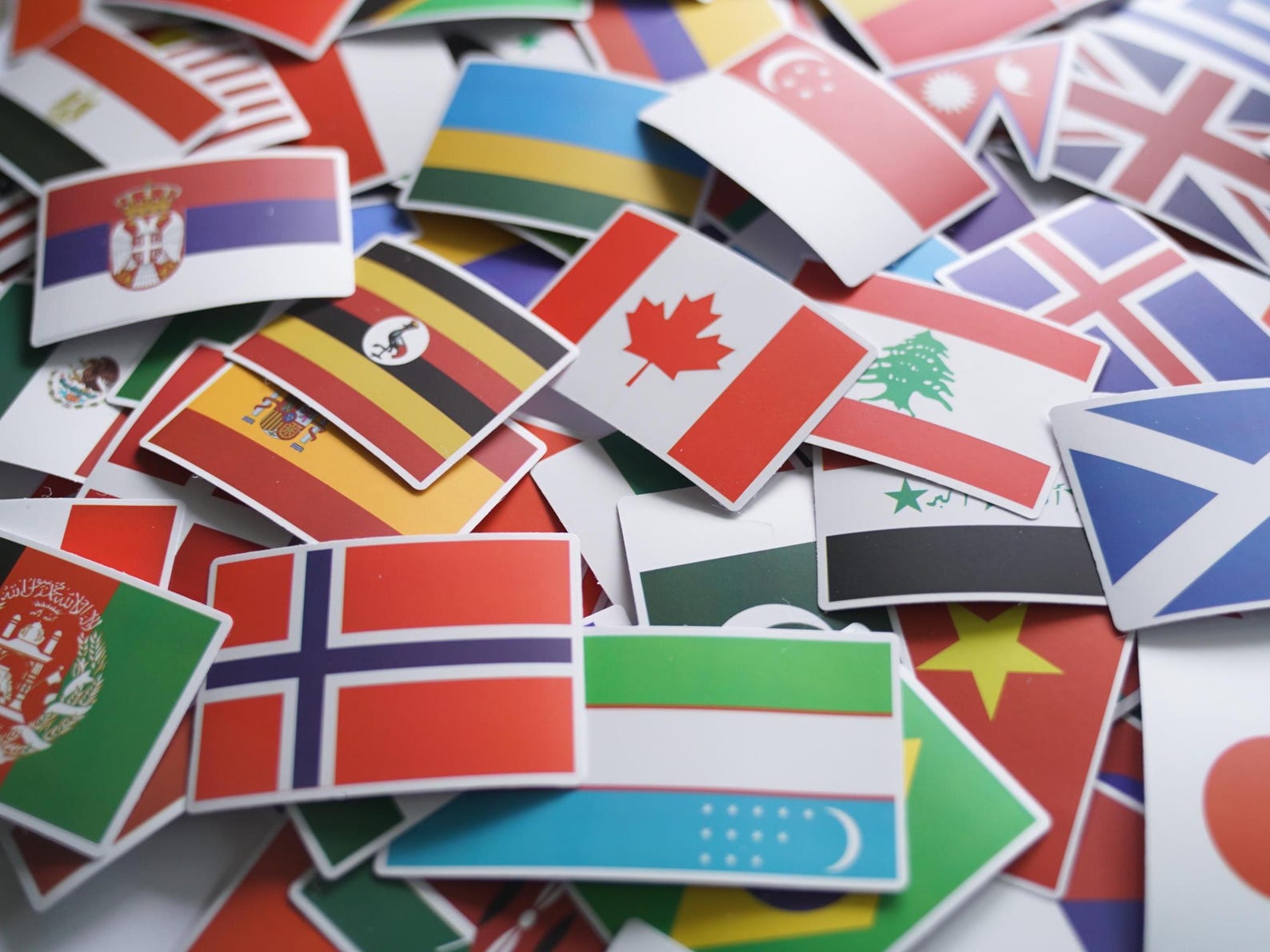 World Flags Stickers 105 Vinyl Decals for Laptop, Luggage - Etsy