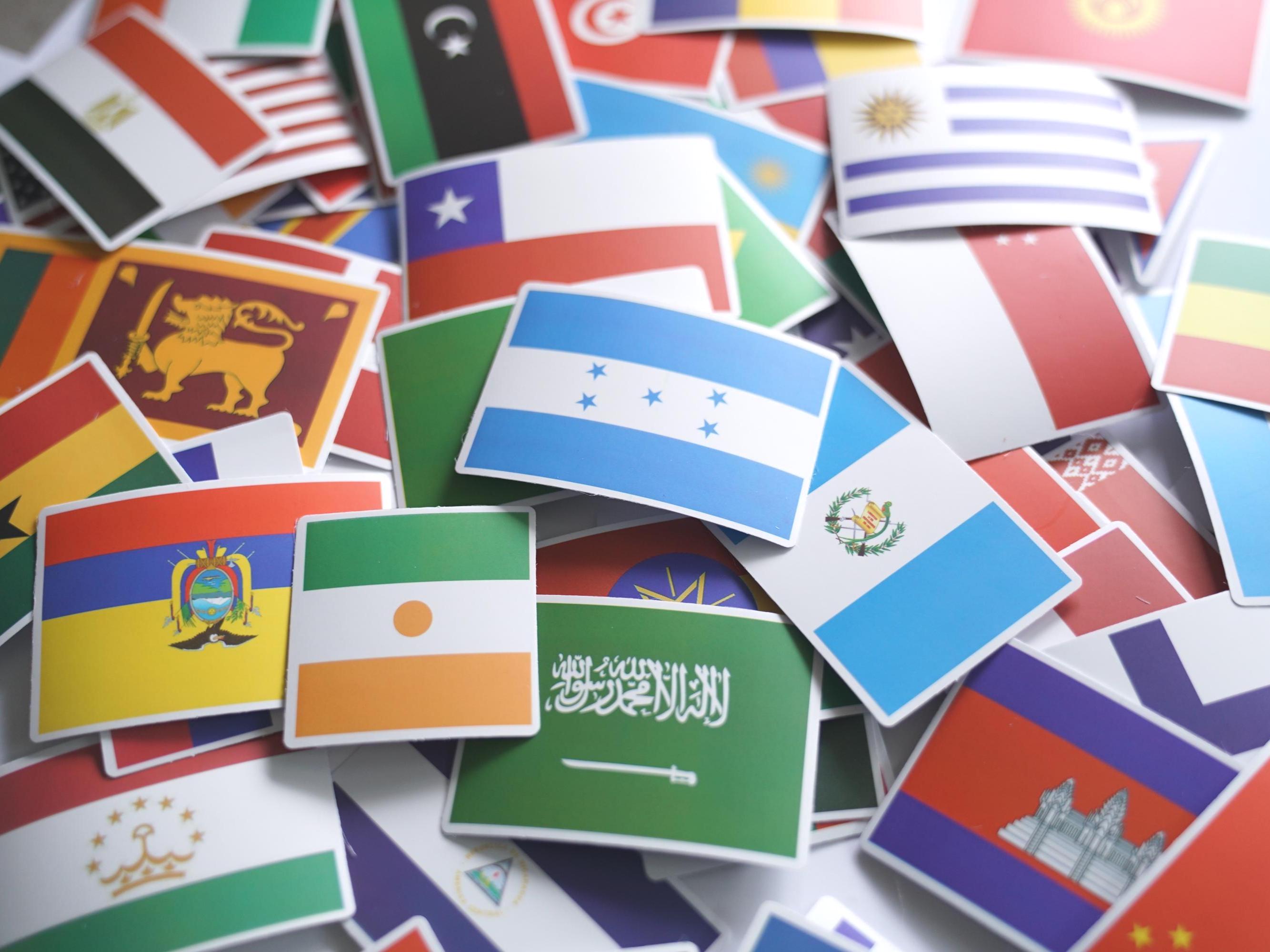 World Flags Stickers 105 Vinyl Decals for Laptop, Luggage - Etsy
