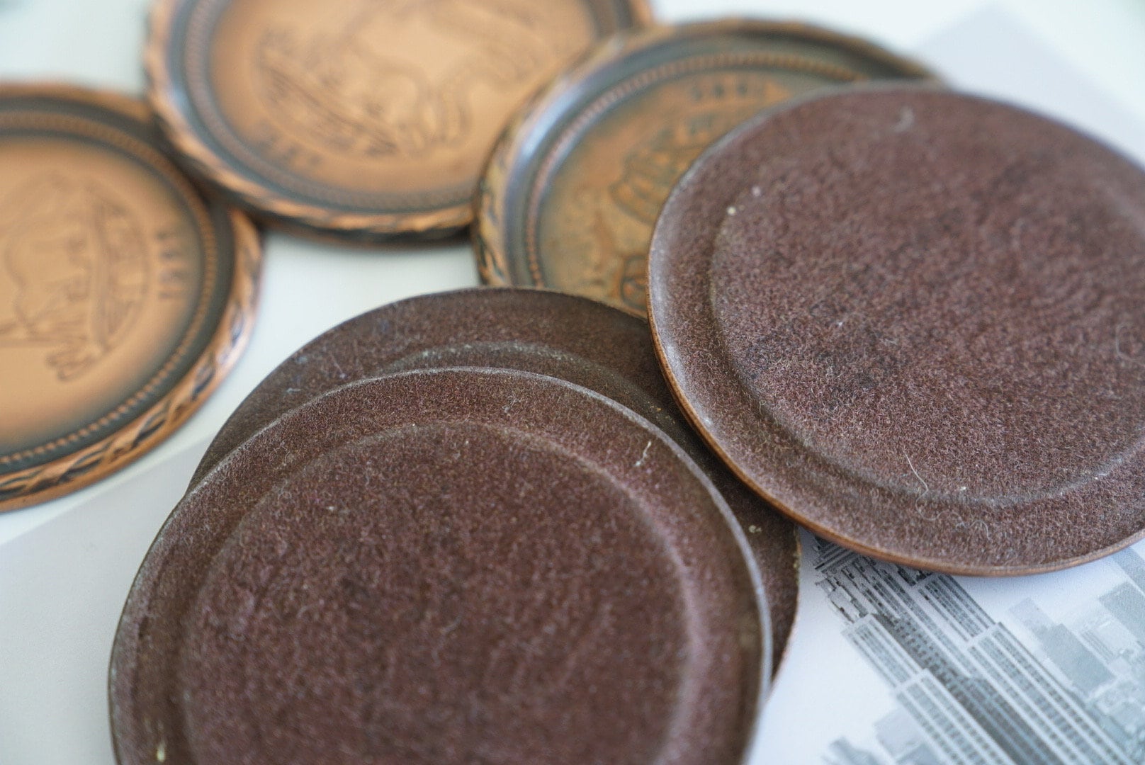 1980s Beaver Club Copper Plaque Set of 6 - Etsy