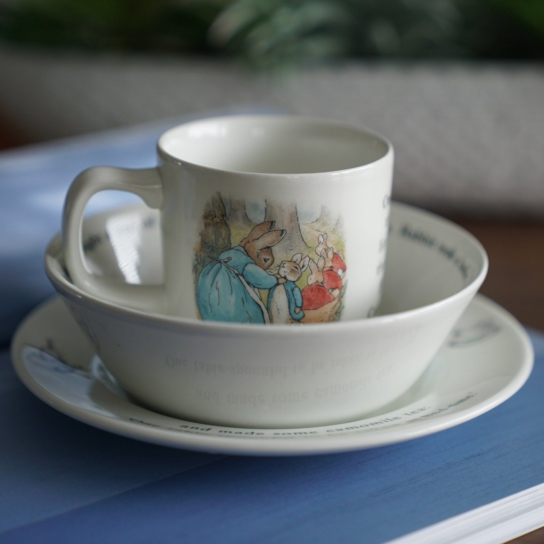 Vintage 1993 Peter Rabbit Plate/bowl/mug Set Wedgewood - Etsy