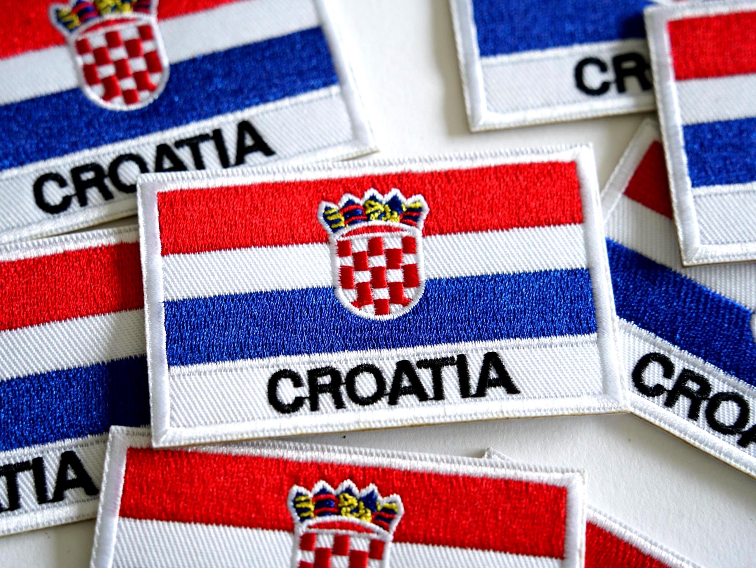 Croatia Flag Embroidery Patch Iron on Sew on 3.25"x2.0" - Etsy