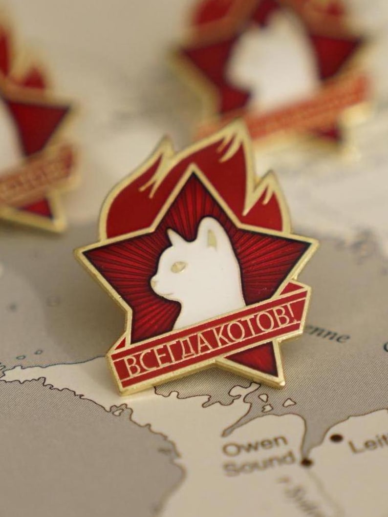 Soviet Lenin USSR Always Cat Pin USSR Pioneer CCCP Pin - Etsy Canada
