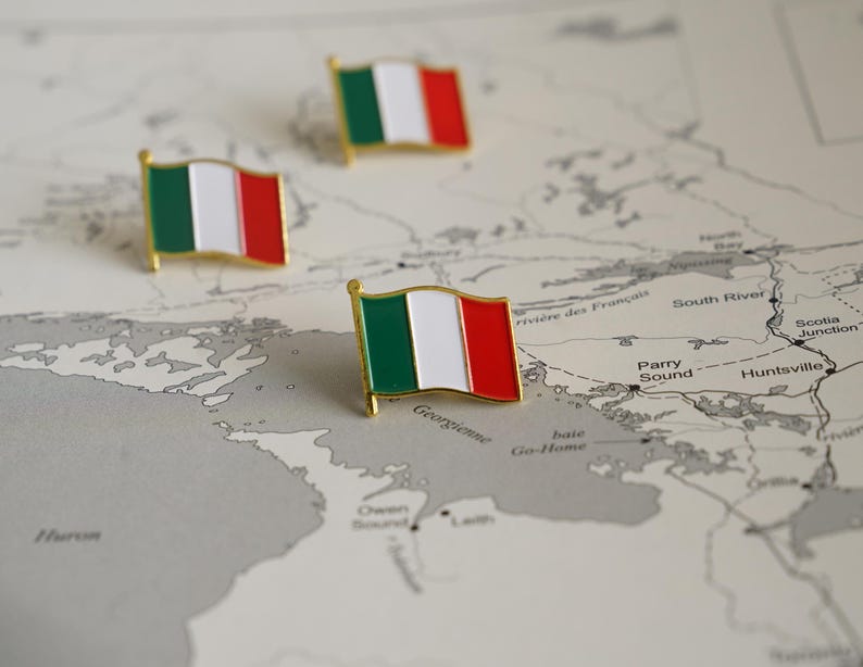 Italy Flag Pin - Etsy