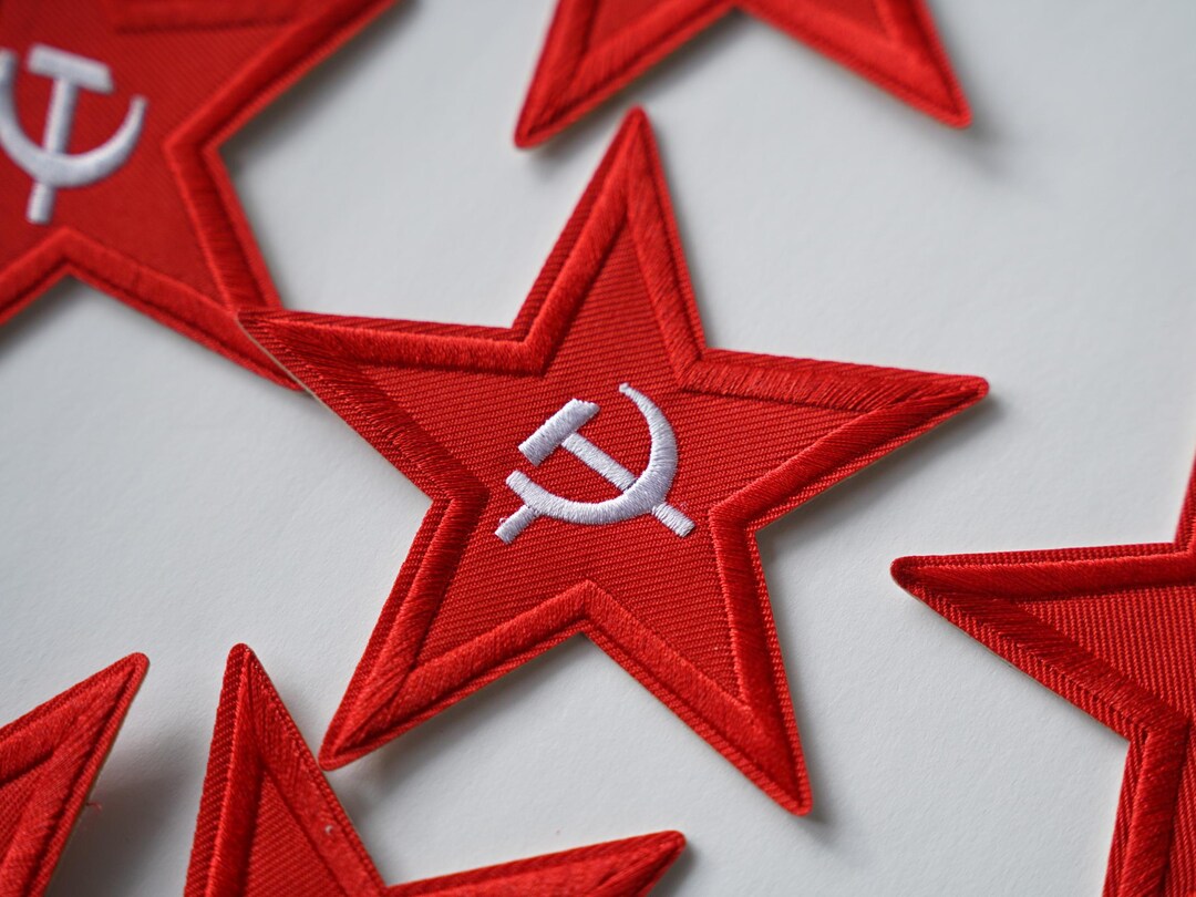 Communist Red Star Patch Soviet Union Socialist Communism Iron-on Sew ...