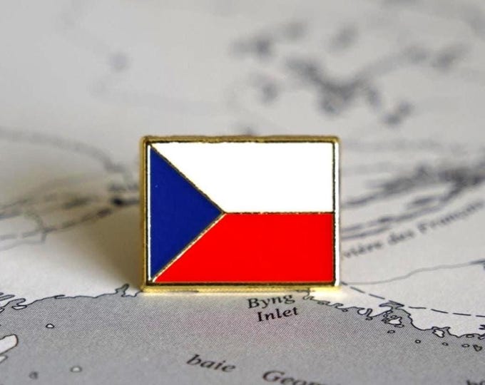 Czech Republic Flag Enamel Pin - Etsy