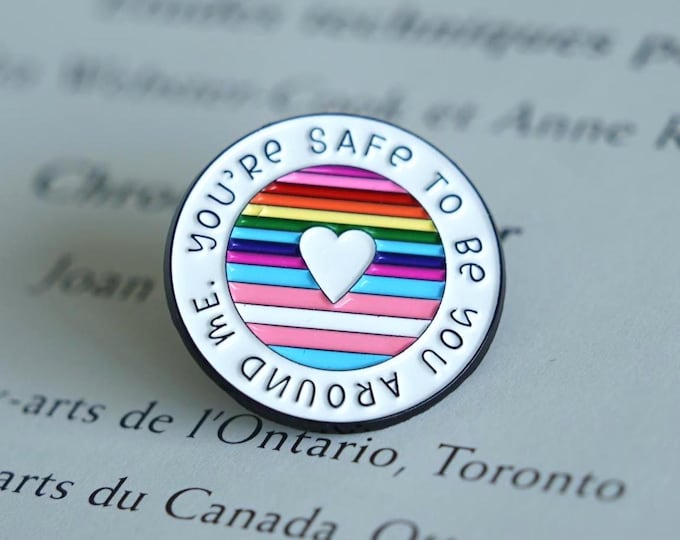 You're Safe With Me Pin - Limited Edition - Copper Plated - Etsy