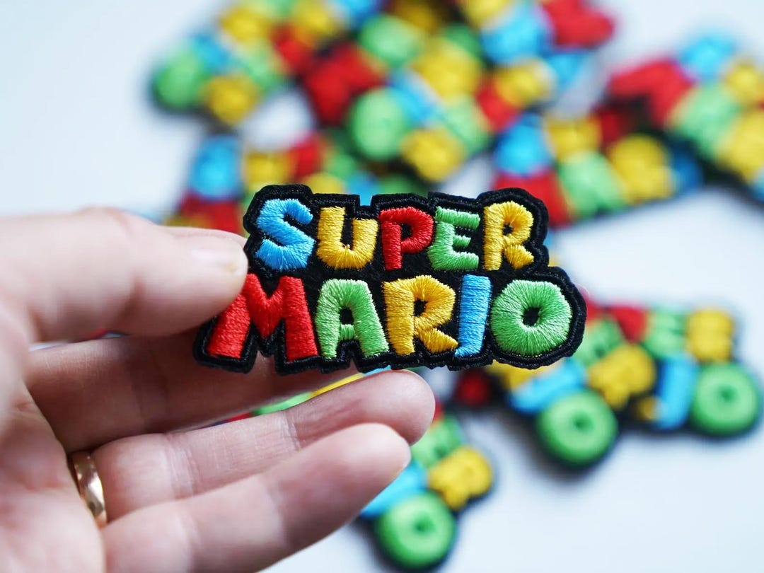 Super Mario Gamer Patches Toy Patch Toy Logo Patches for Jackets ...