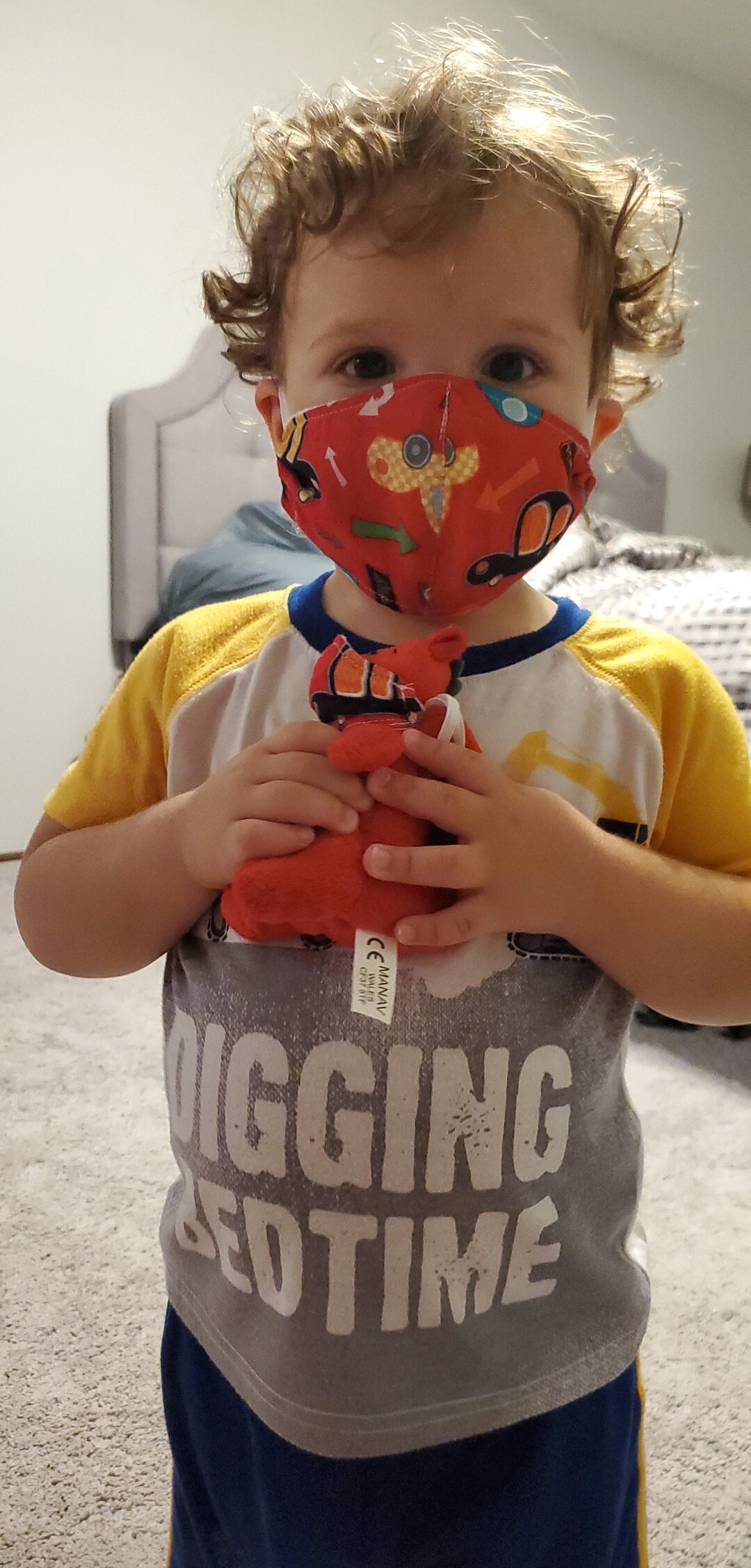 Kids Car Face Mask 3 Layers With Matching Doll/toy Mask - Etsy
