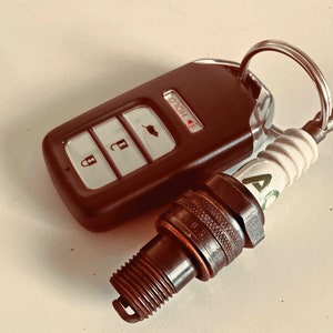Vintage Spark Plug Keychain - Etsy