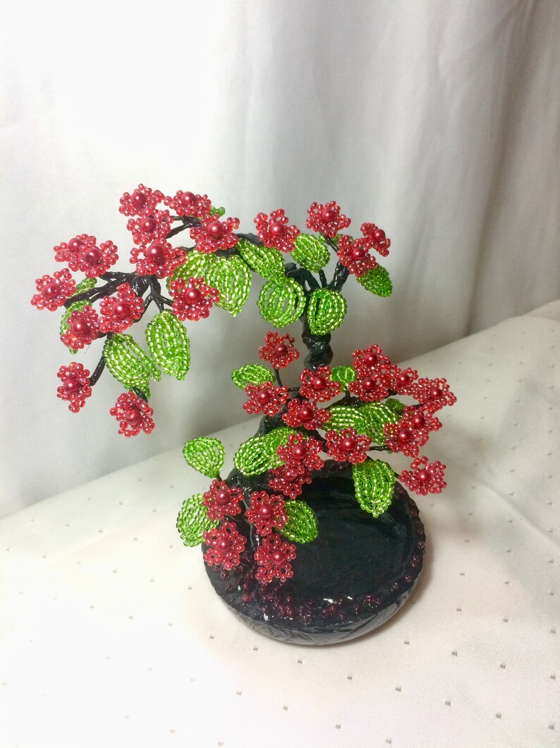 Tree of Beads for Home Decor Wire Tree Sculpture Beaded Tree Gift - Etsy