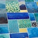 A3 Giclée Print - Aqua Squares Watercolour - Etsy UK