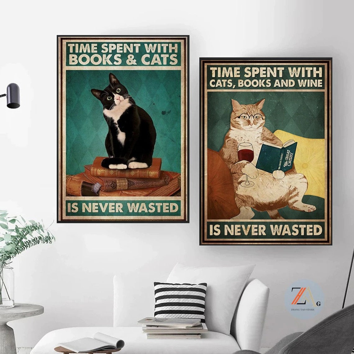 Vintage Canvas Poster Let Me Check My Giveashitometer Nope | Etsy