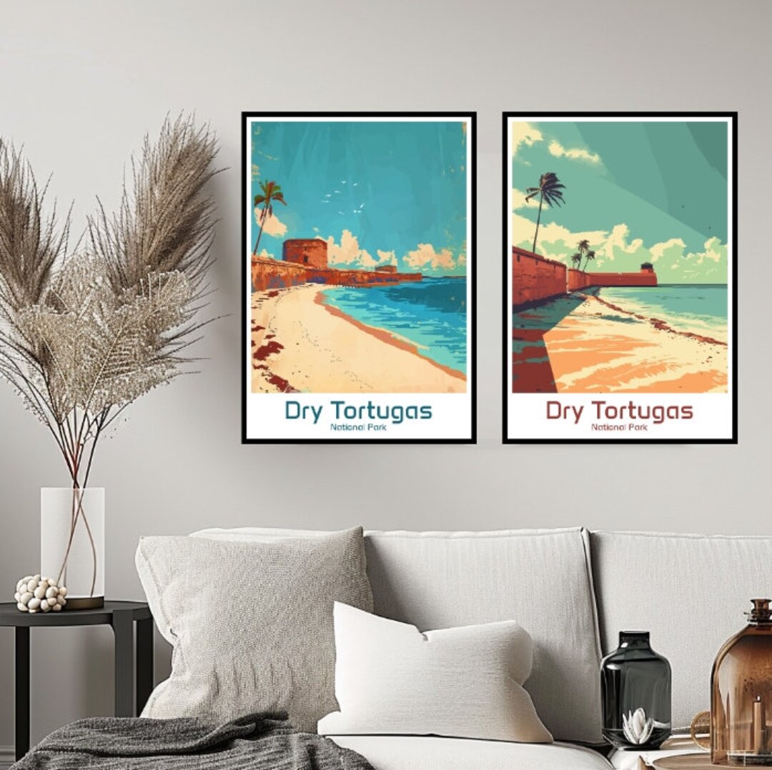Dry Tortugas National Park Poster Travel Print USA Dry Tortugas Park ...