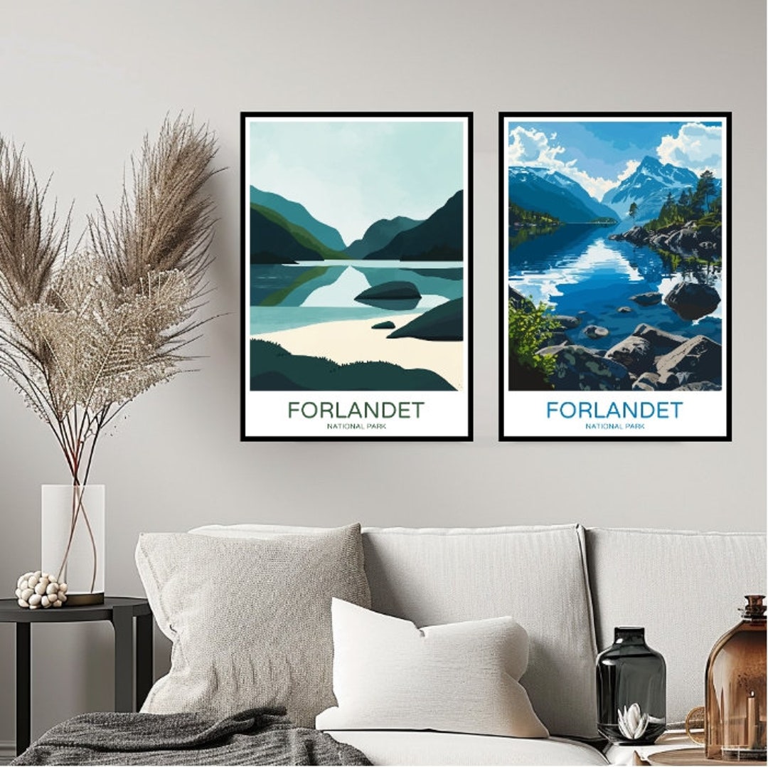 Forlandet National Park Norway Poster Travel Print Svalbard Forlandet ...