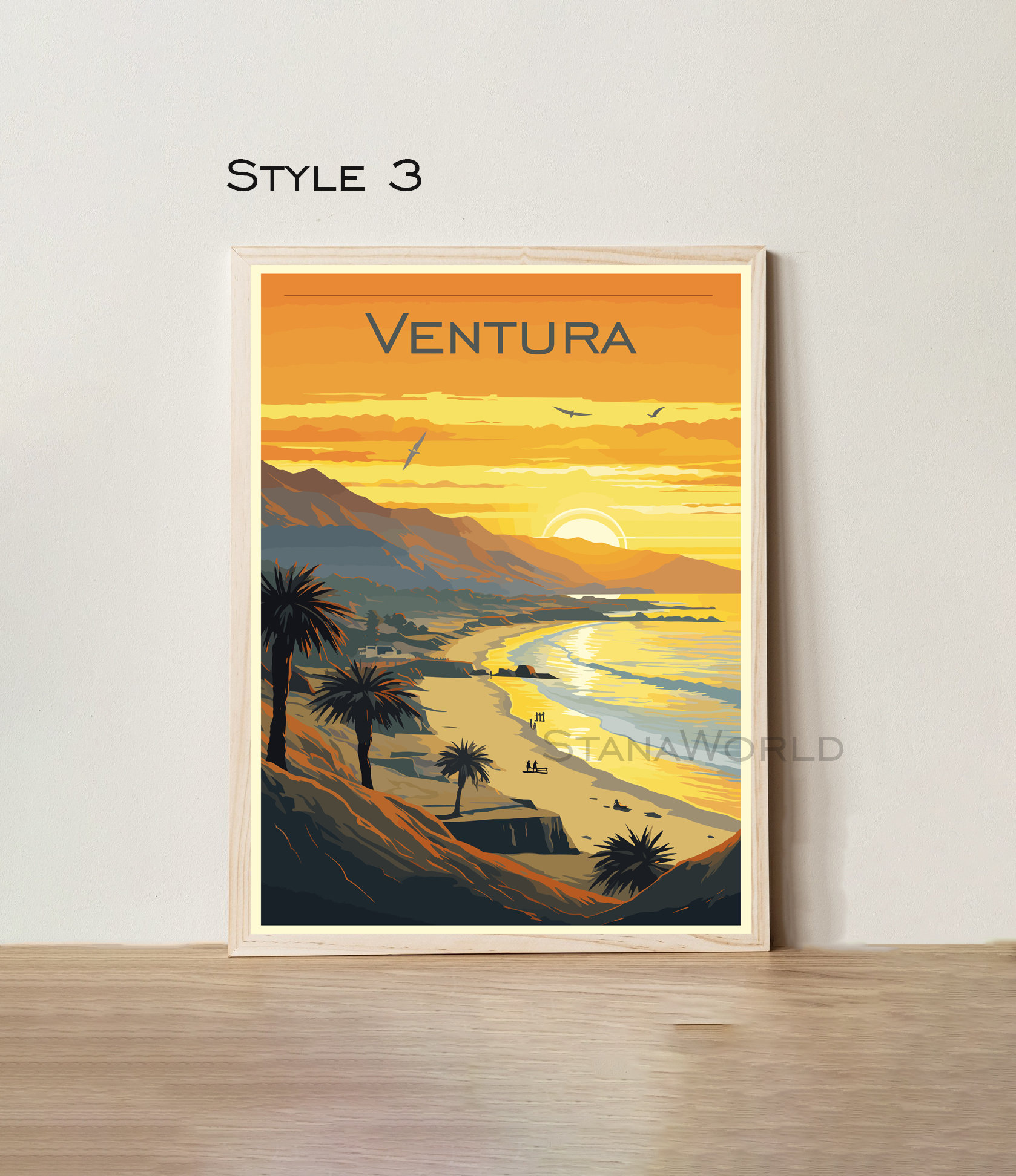 Ventura Travel Poster Print Wall Art Ventura California Wall Poster ...