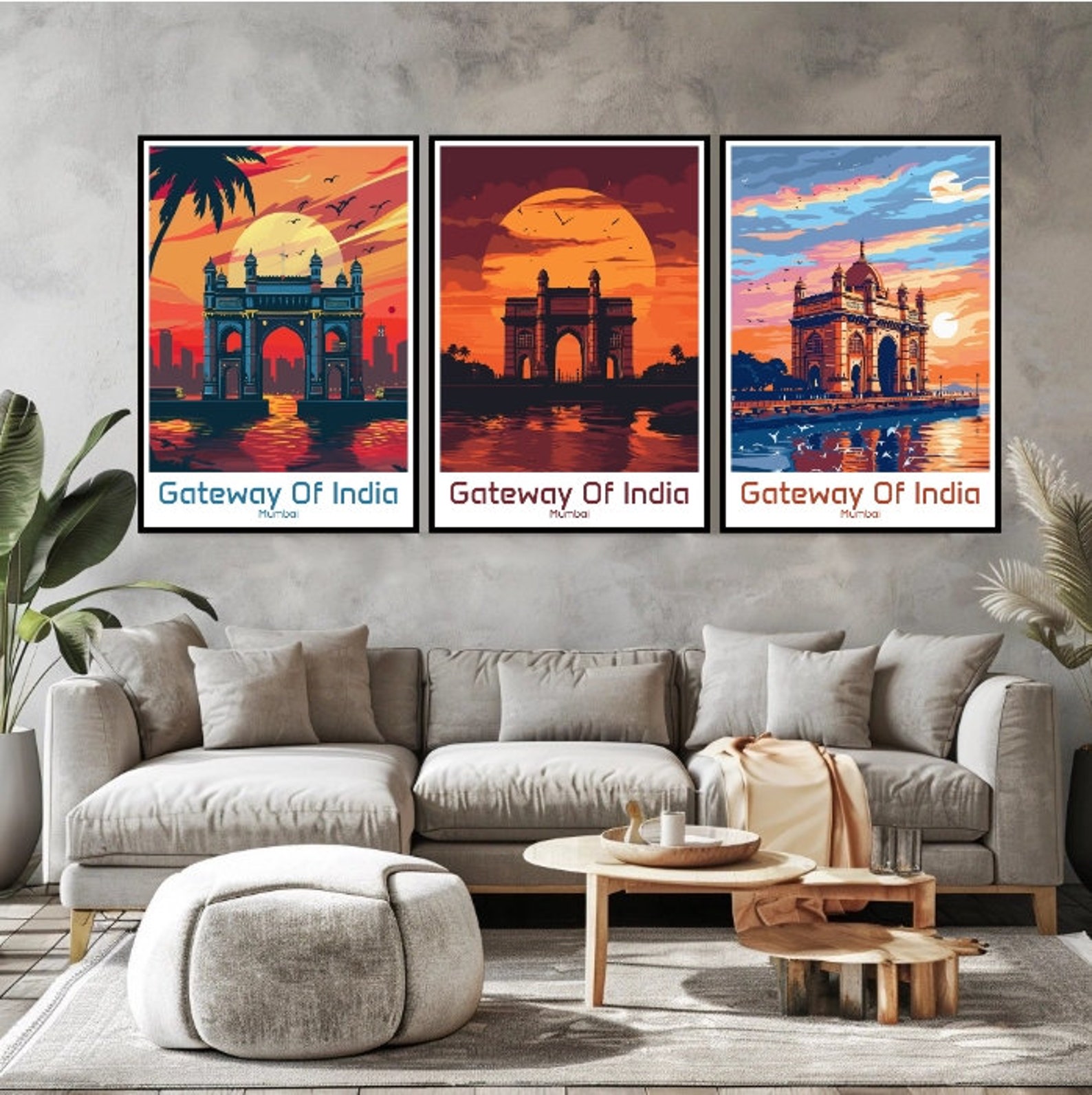 Gateway of India Poster Travel Wall Print India Mumbai Gateway of India ...