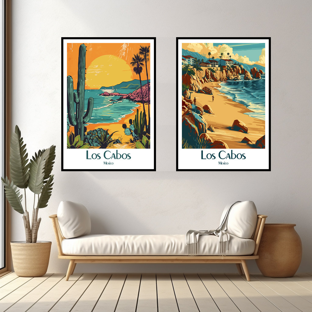 Los Cabos Mexico Travel Poster Print Wall Mexico Los Cabos Poster Wall ...