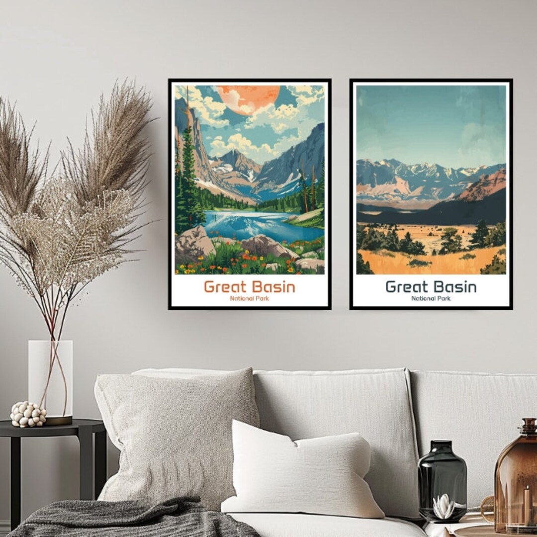 Great Basin National Park Poster Travel Print USA Great Basin Park Wall ...