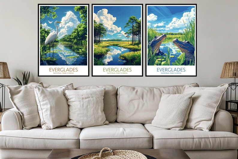 Everglades National Park Florida Poster Travel Print Everglades United ...