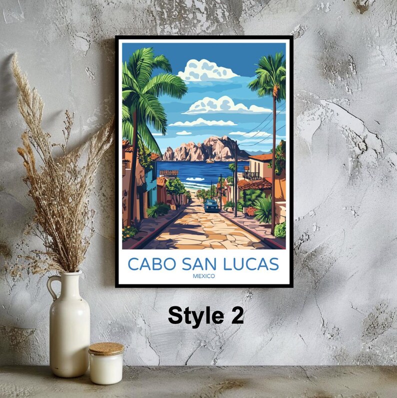 Cabo San Lucas Mexico Poster Travel Print Cabo San Lucas Baja ...