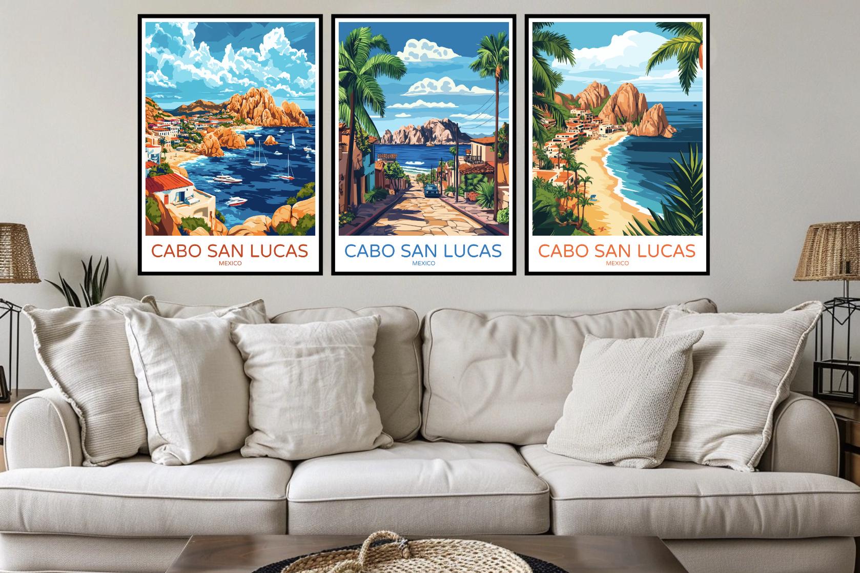 Cabo San Lucas Mexico Poster Travel Print Cabo San Lucas Baja ...
