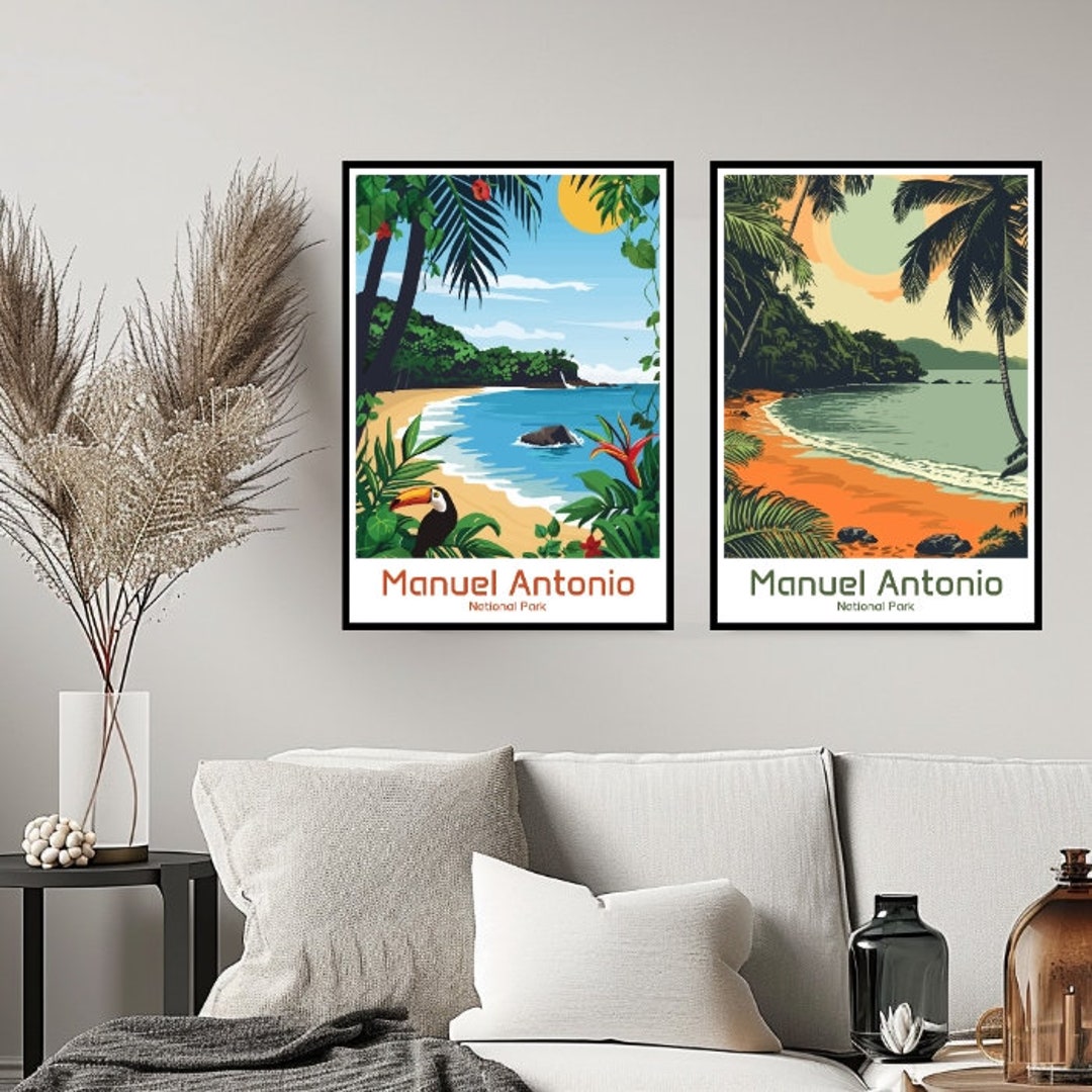 Manuel Antonio National Park Poster Travel Print Wall Costa Rica Poster ...