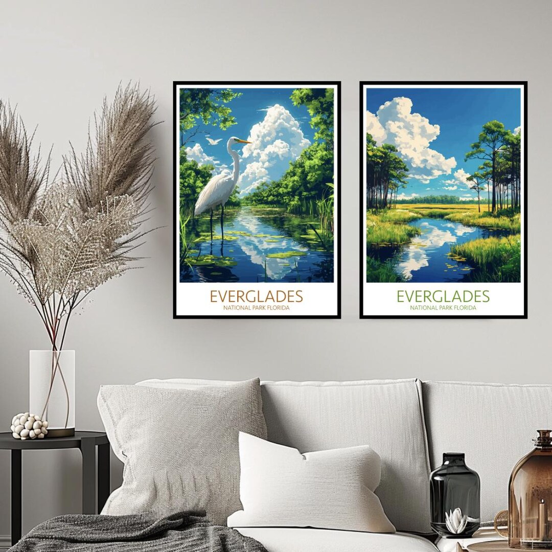 Everglades National Park Florida Poster Travel Print Everglades United ...
