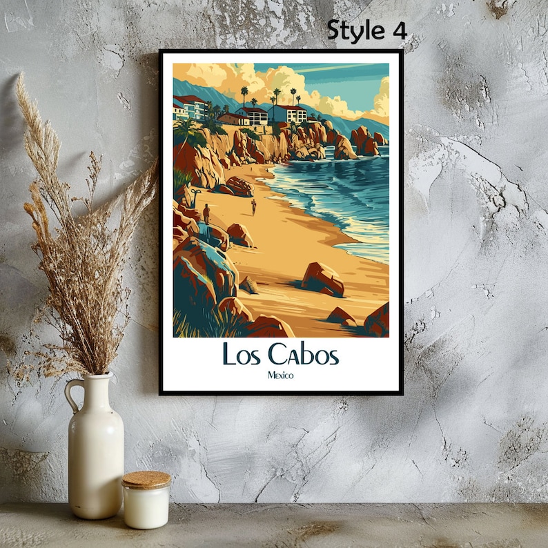 Los Cabos Mexico Travel Poster Print Wall Mexico Los Cabos Poster Wall ...