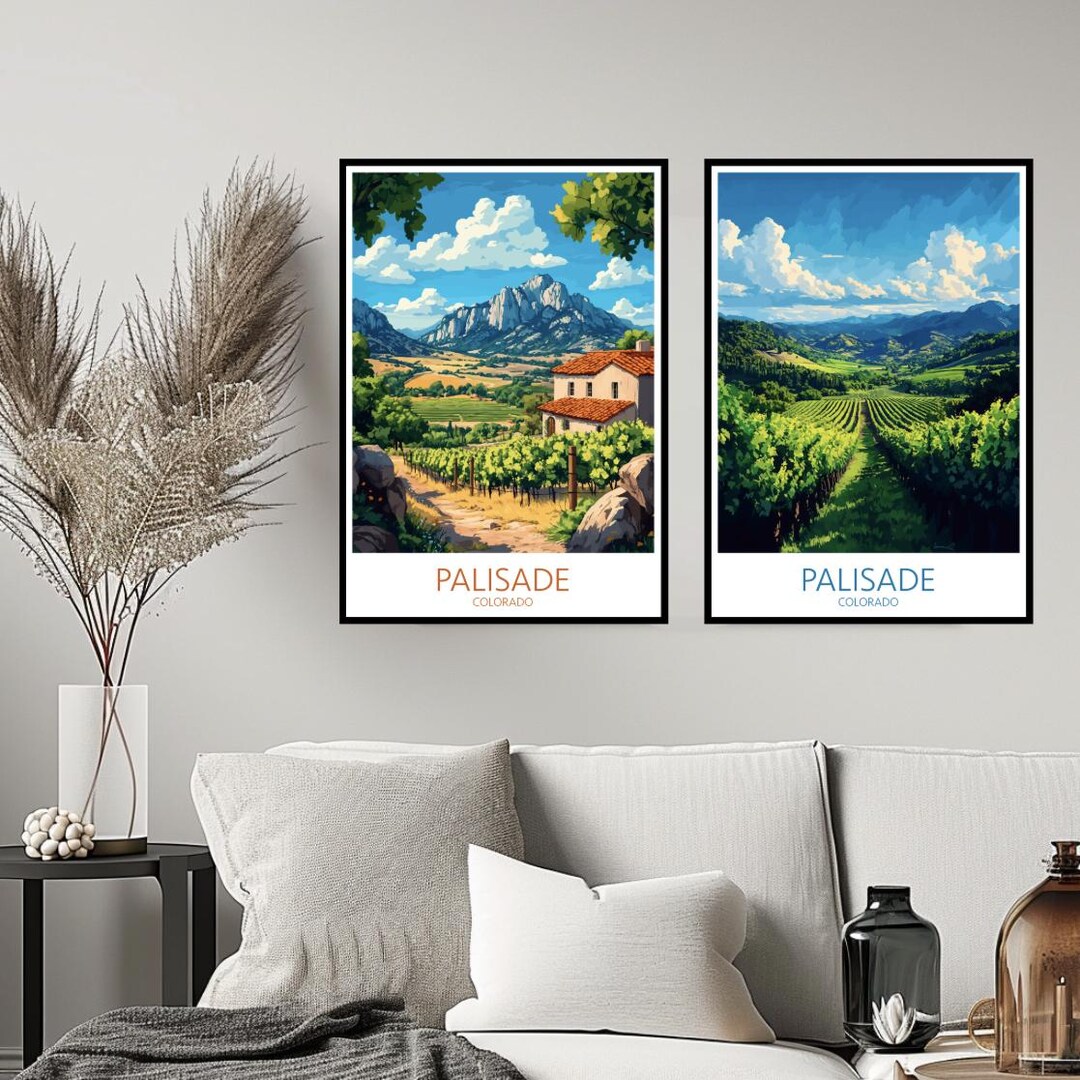 Palisade Colorado Poster Travel Print Palisade Mesa Grand Junction ...