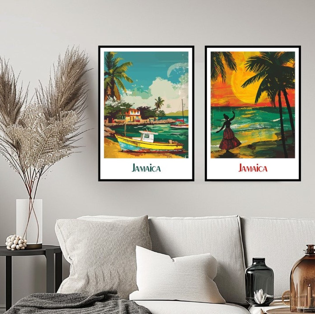 Jamaica Poster Travel Print Wall Jamaica Poster Wall Art Home Decor ...