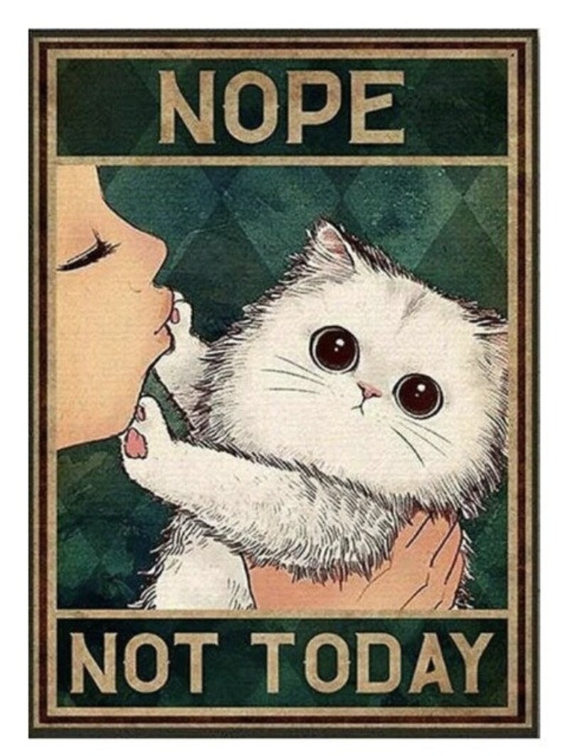 Vintage Canvas Poster Let Me Check My Giveashitometer Nope - Etsy