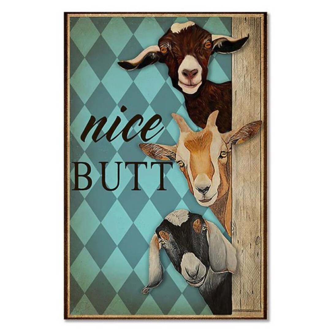 Vintage Canvas Poster Nice Butt Poster Print Wall Decor - Etsy